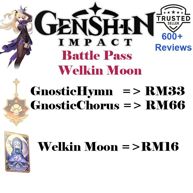Genshin Impact Battle Pass Gnostic Hymm & Gnostic Chorus / Blessing of ...