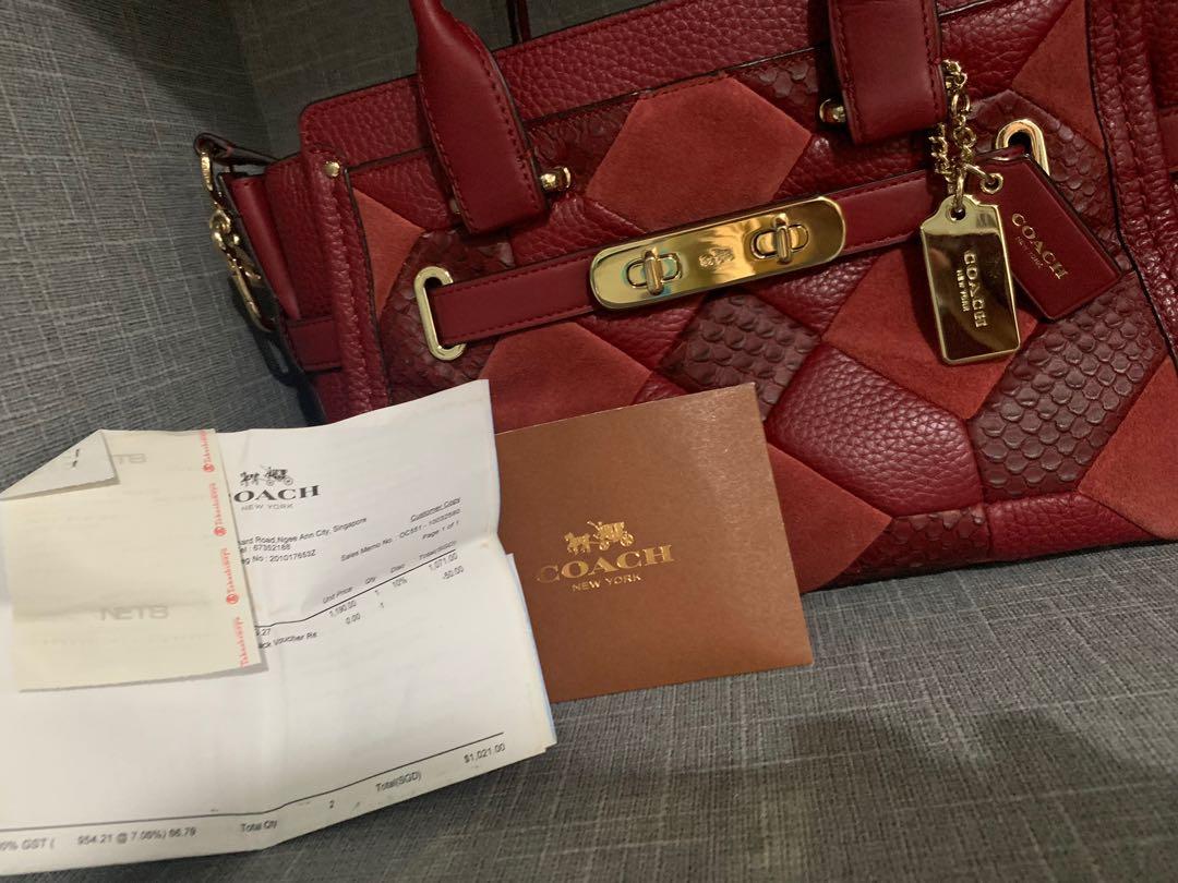 Coach Swagger 27 (Patchwork), Luxury, Bags & Wallets on Carousell