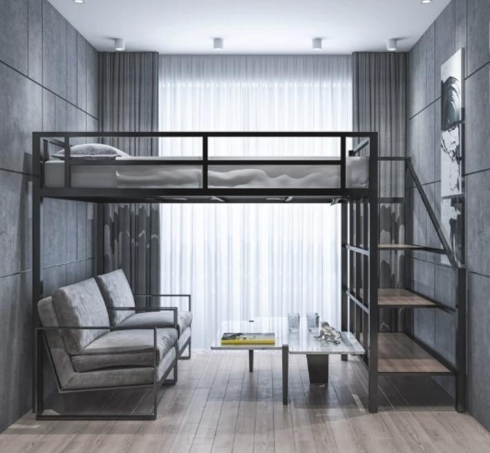 Double decker Loft katil ikea children Steel Bunk Bed frame, Furniture ...