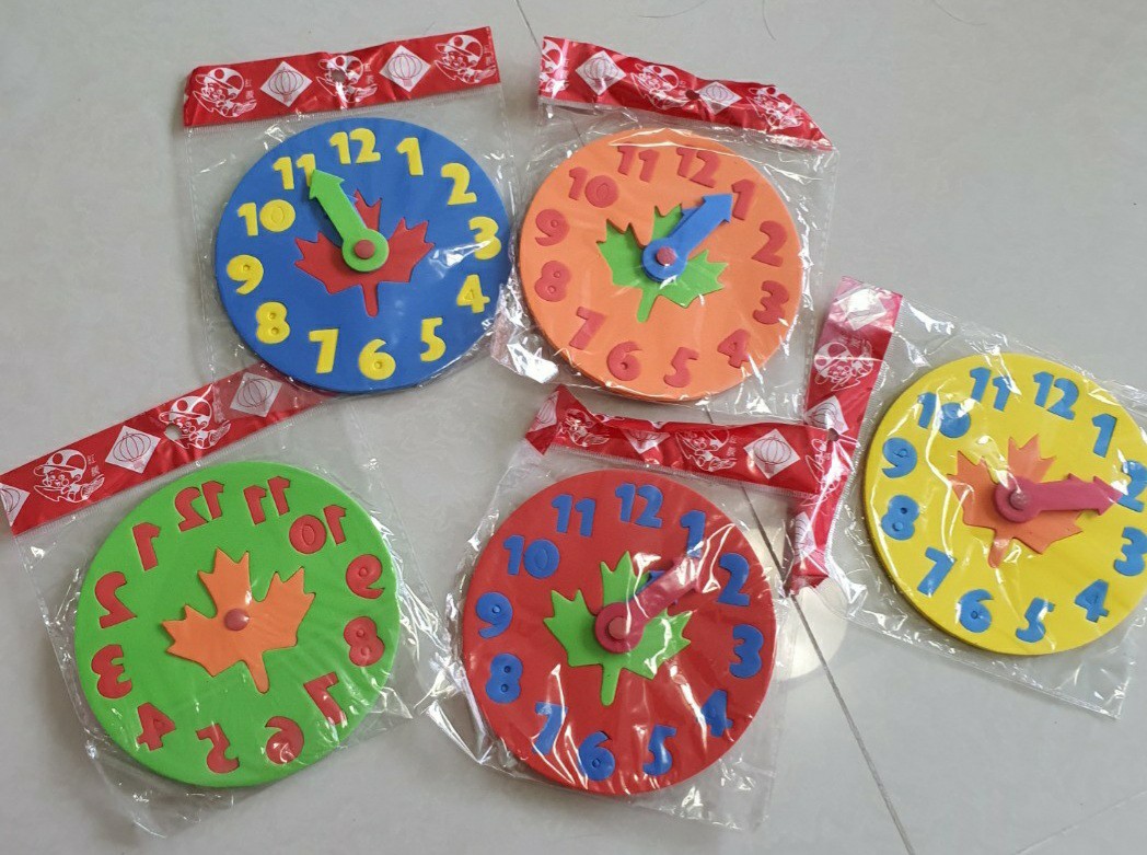 Eva foam DIY clock, Hobbies & Toys, Stationery & Craft, Craft Supplies ...