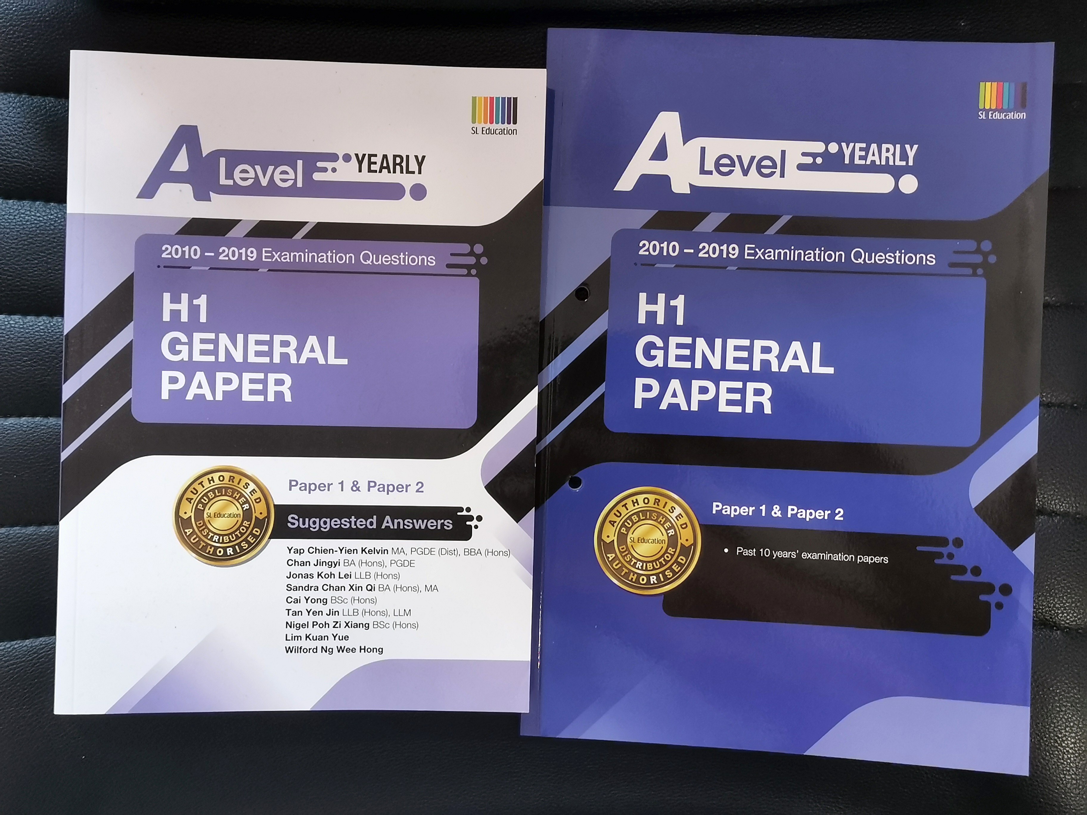 GP A level TYS 2010-2019 with suggested answers for paper 1&2 general ...