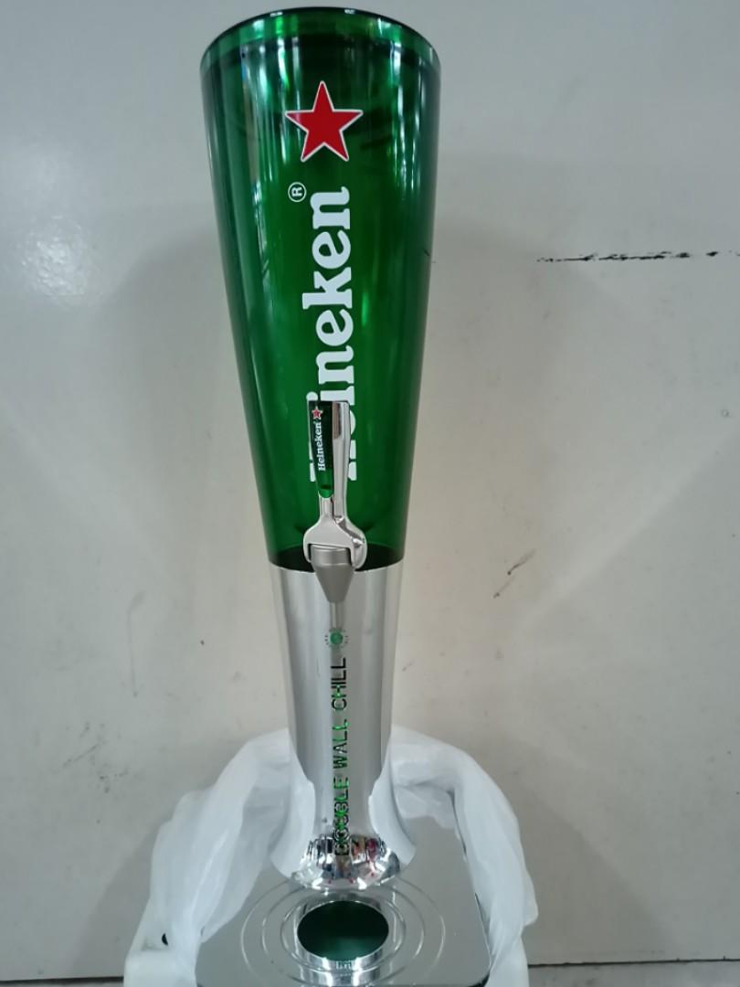 Heineken Star Beer Tower LED Light (3litre), Food & Drinks, Alcoholic ...