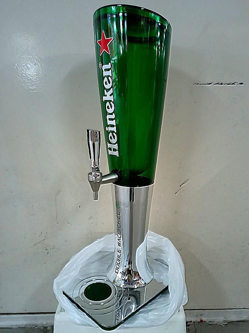 Heineken Star Beer Tower LED Light (3litre), Food & Drinks, Alcoholic ...