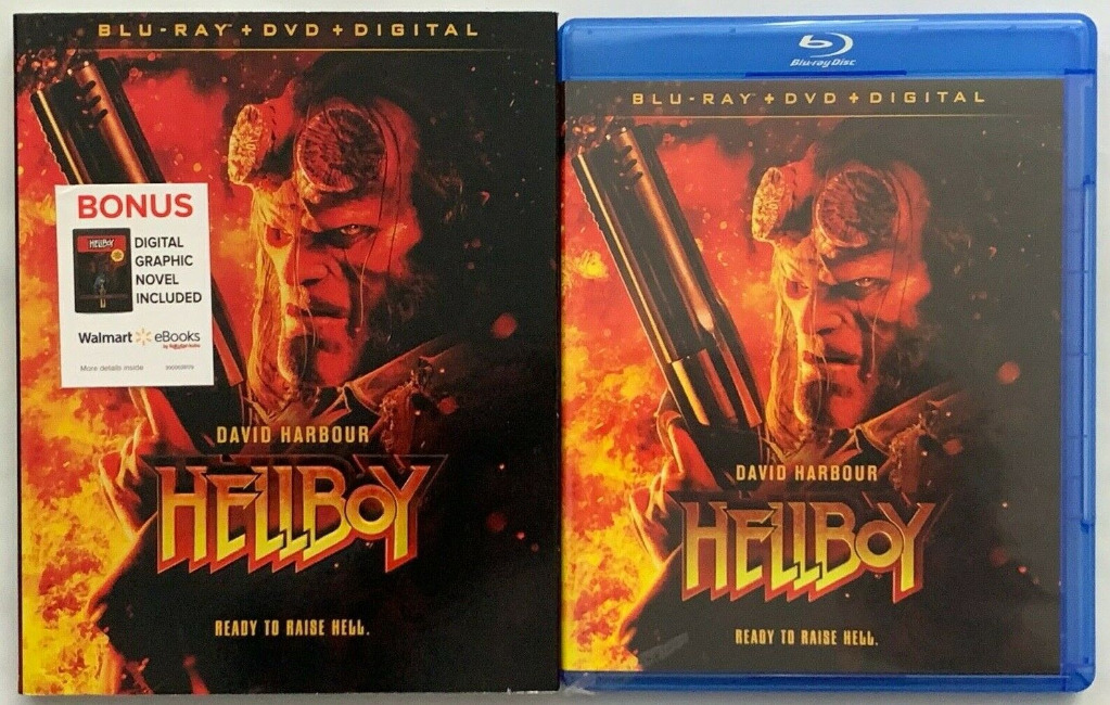 HELLBOY 2019 BLU RAY DVD 2 DISC SET + SLIPCOVER SLEEVE US IMPORT NO DIGITAL CODE NEW ORIGINAL ...