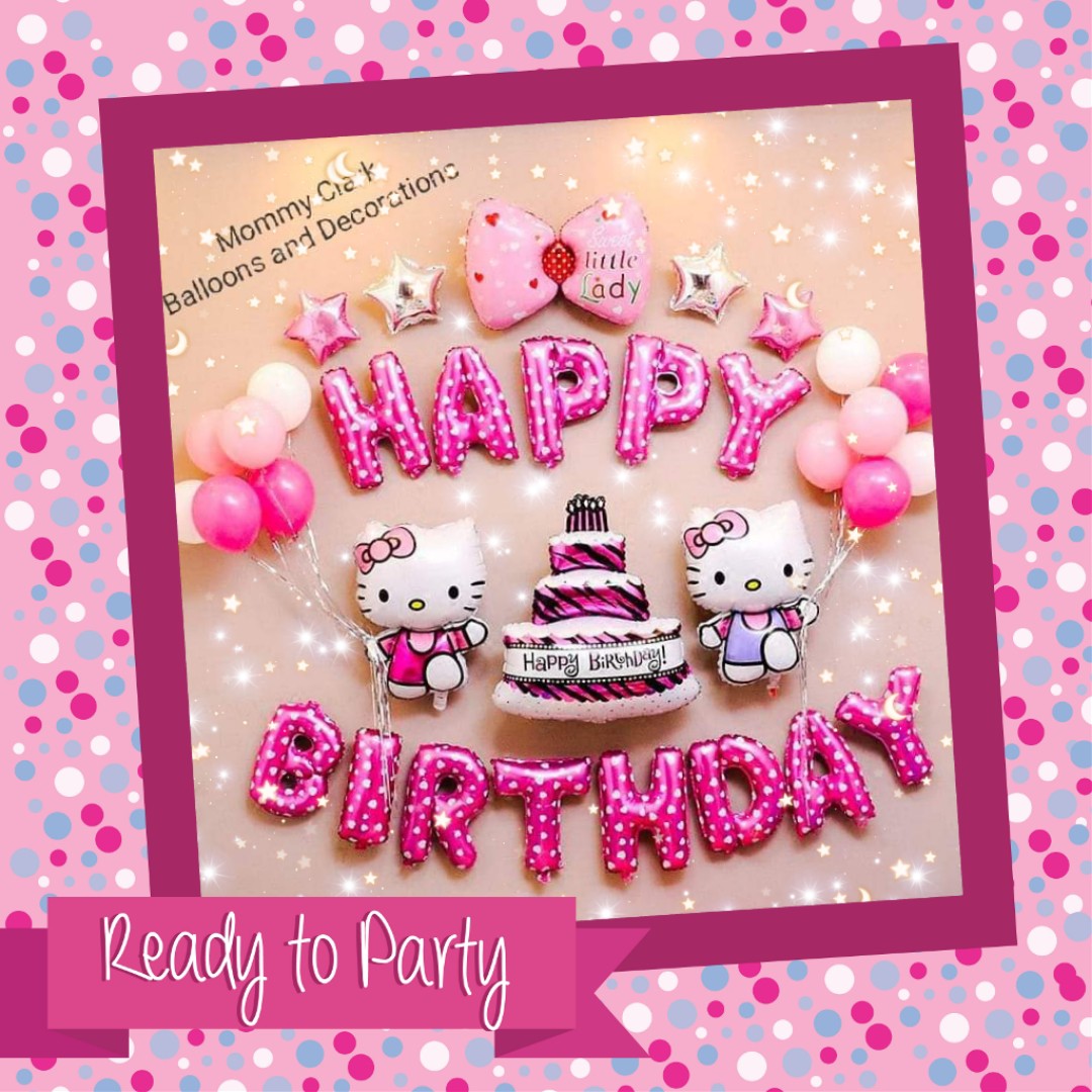 Hello Kitty Happy Birthday Foil Banner, Hobbies & Toys, Stationary ...