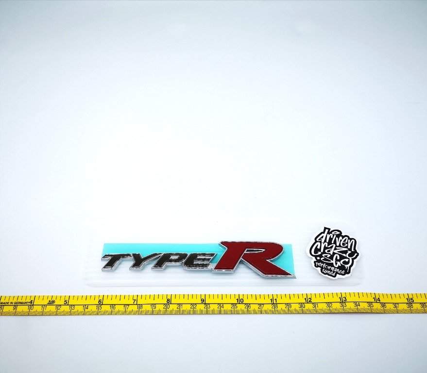 Honda FD2 "Type-R" Rear Emblem, Car Accessories, Accessories on Carousell