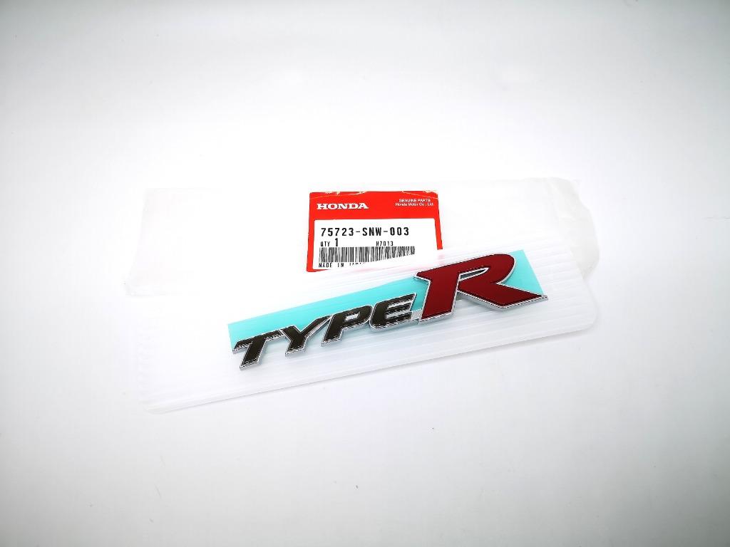 Honda FD2 "Type-R" Rear Emblem, Car Accessories, Accessories on Carousell