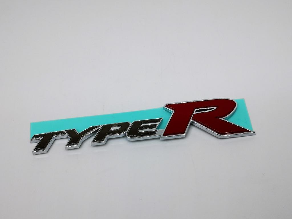 Honda FD2 "Type-R" Rear Emblem, Car Accessories, Accessories on Carousell