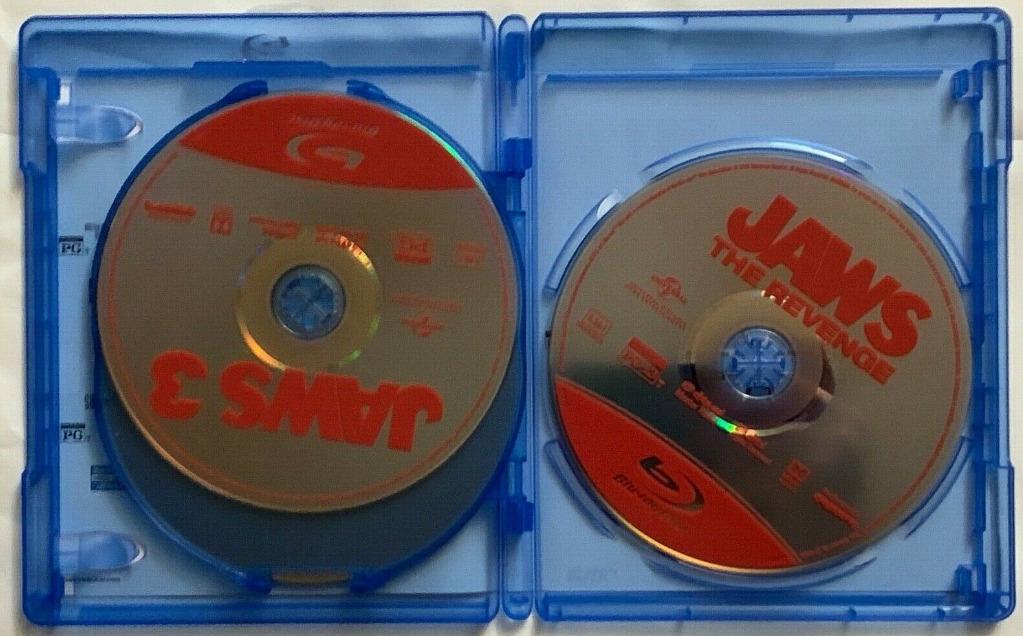 JAWS 3 MOVIE COLLECTION BLU RAY 3 DISC SET JAWS 2 JAWS 3 JAW'S THE ...
