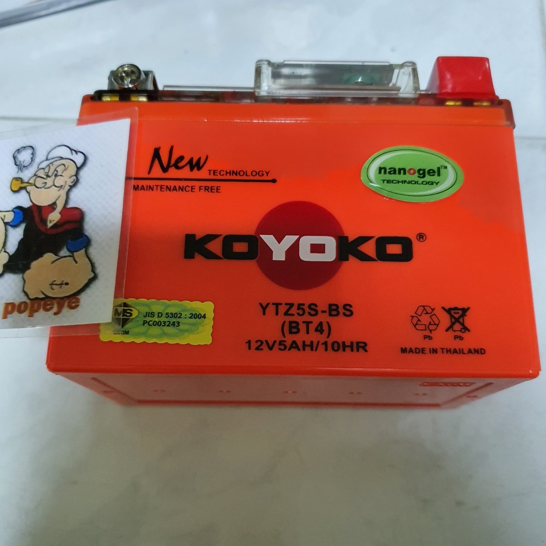 KOYOKO BATTERY YTZ5s - BS for Yamaha Sniper, Jupiter, Spark, R15, FZ16 ...