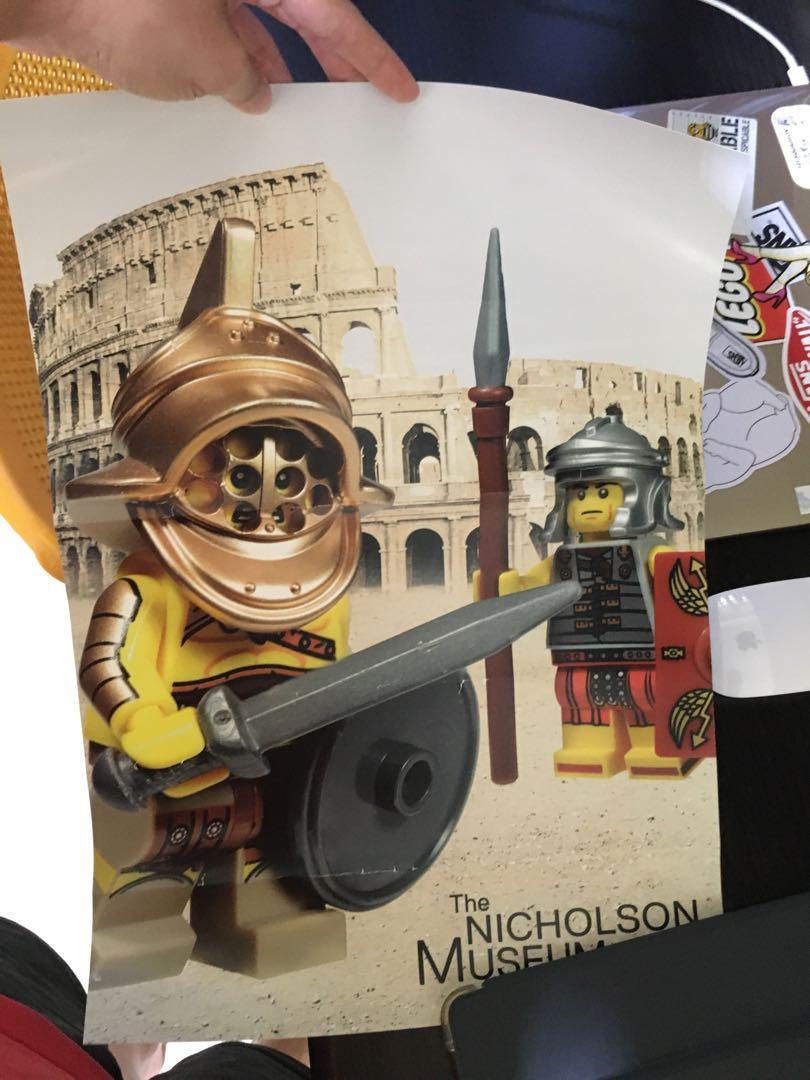 Lego “ the Nicholson museum” coliseum poster, Hobbies & Toys, Toys ...