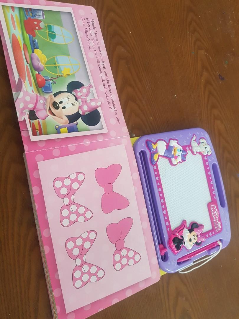 Minnie mouse magnetic drawing board, Hobbies & Toys, Toys & Games on ...