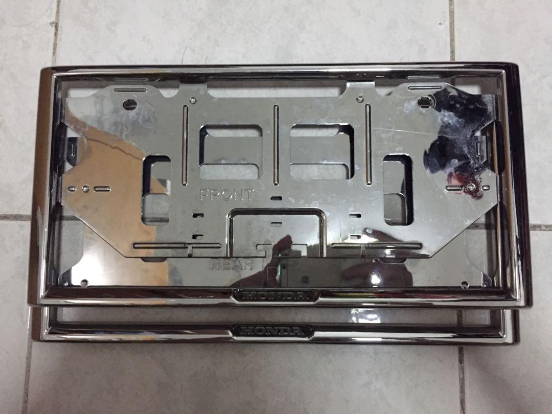 Original Honda Chrome Frame Plate for Jazz/Fit GK/City GM6/Vezel, Auto ...