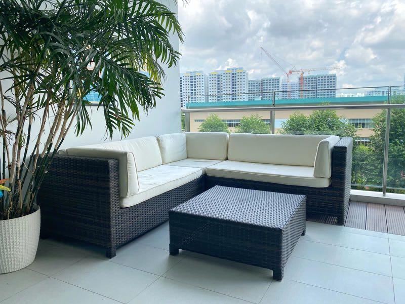 Outdoor / Balcony Sofa Set, Furniture & Home Living, Furniture, Sofas ...