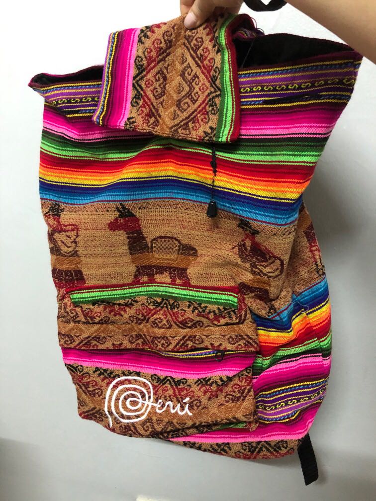 Peruvian backpack, Women's Fashion, Bags & Wallets, Backpacks on Carousell