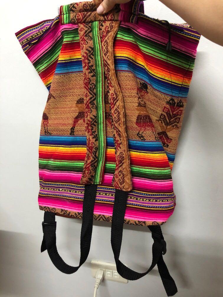 Peruvian backpack, Women's Fashion, Bags & Wallets, Backpacks on Carousell