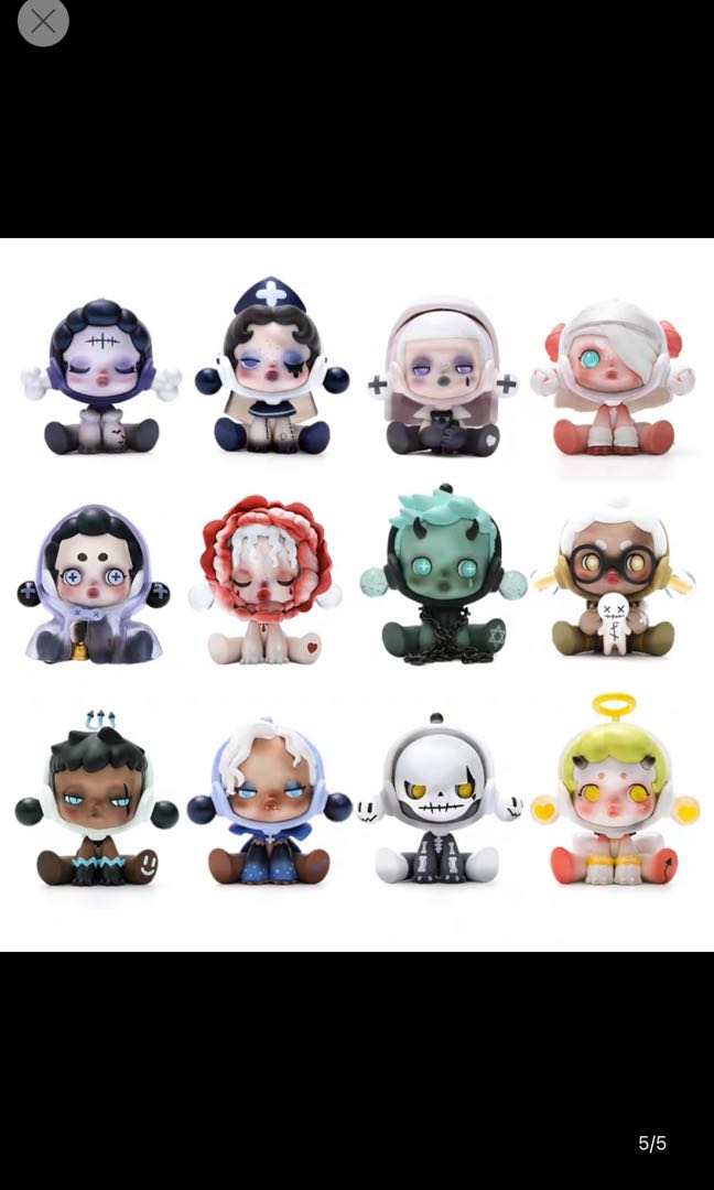 Popmart skull panda whole set, Toys & Games, Bricks & Figurines on ...