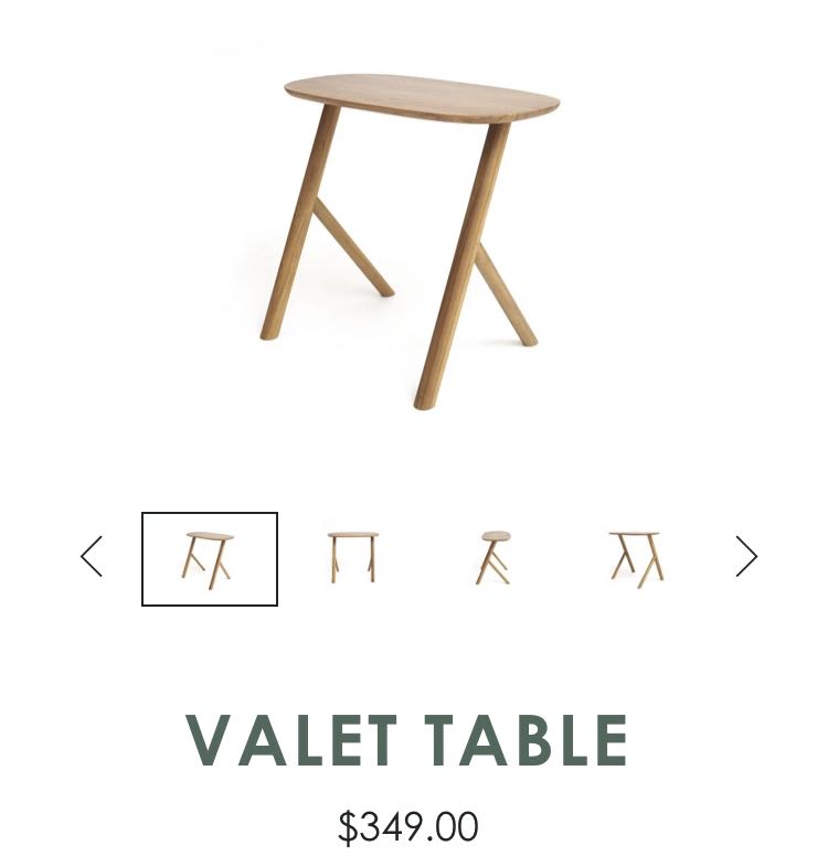 Scanteak Valet Table, Furniture & Home Living, Furniture, Tables & Sets ...