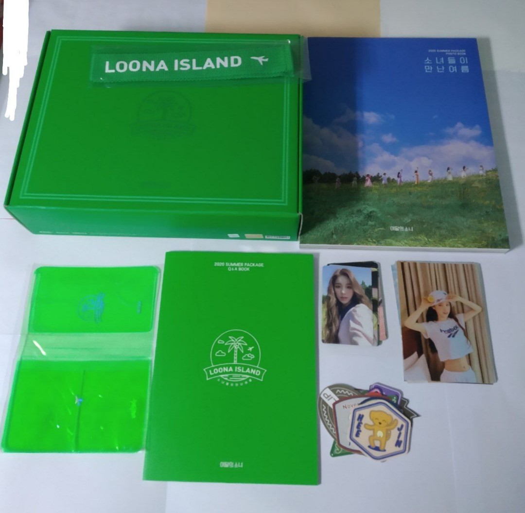 (Sharing) Loona Summer Package( photobook, member sets, photo, passport ...