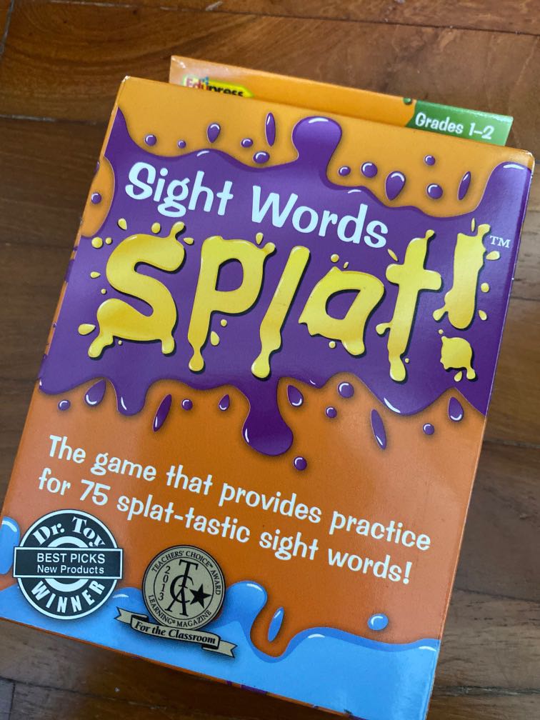 Splat! - Sight Words game, Hobbies & Toys, Toys & Games on Carousell