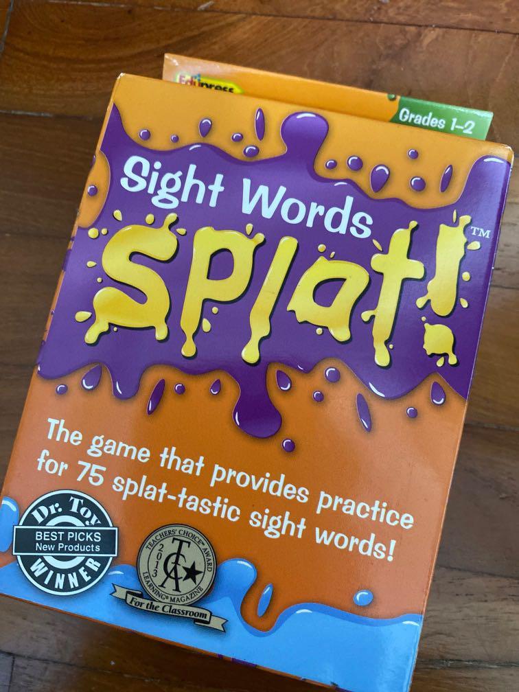 Splat! - Sight Words game, Hobbies & Toys, Toys & Games on Carousell