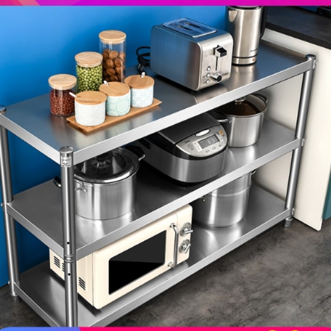 Stainless Steel Kitchen Rack/Work Table, Furniture & Home Living ...