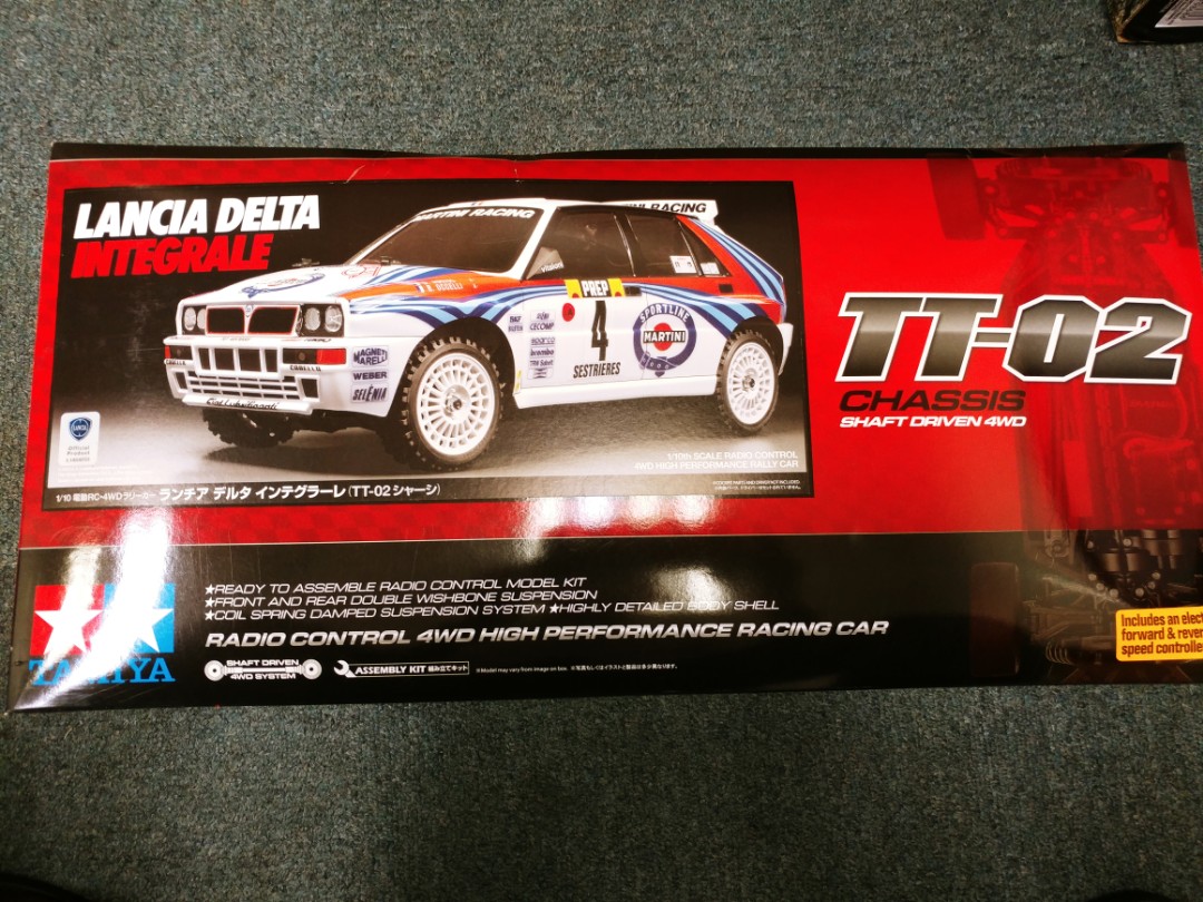 Tamiya 58570 TT02 Lancia Delta Integrale, 興趣及遊戲, 收藏品及紀念品, 明星周邊 - Carousell