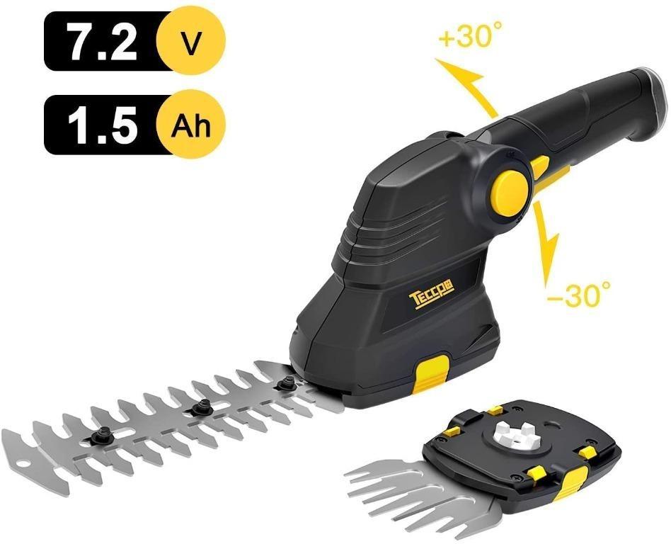 TGG - 116 TECCPO 7.2V Cordless Grass Shear & Shrub Trimmer Set 2-in-1 ...
