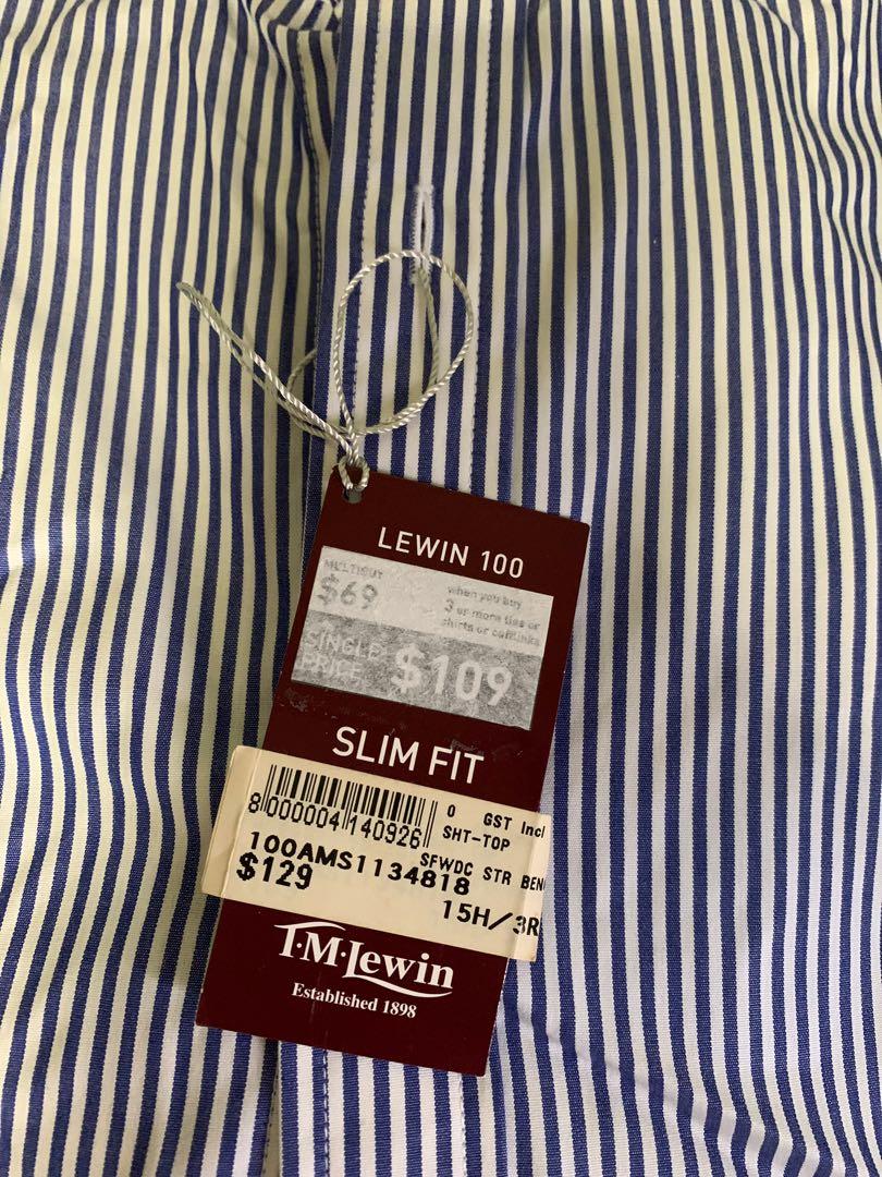 T.M Lewin Men’s Formal Shirt (Brand New with tag), Men's Fashion, Tops ...