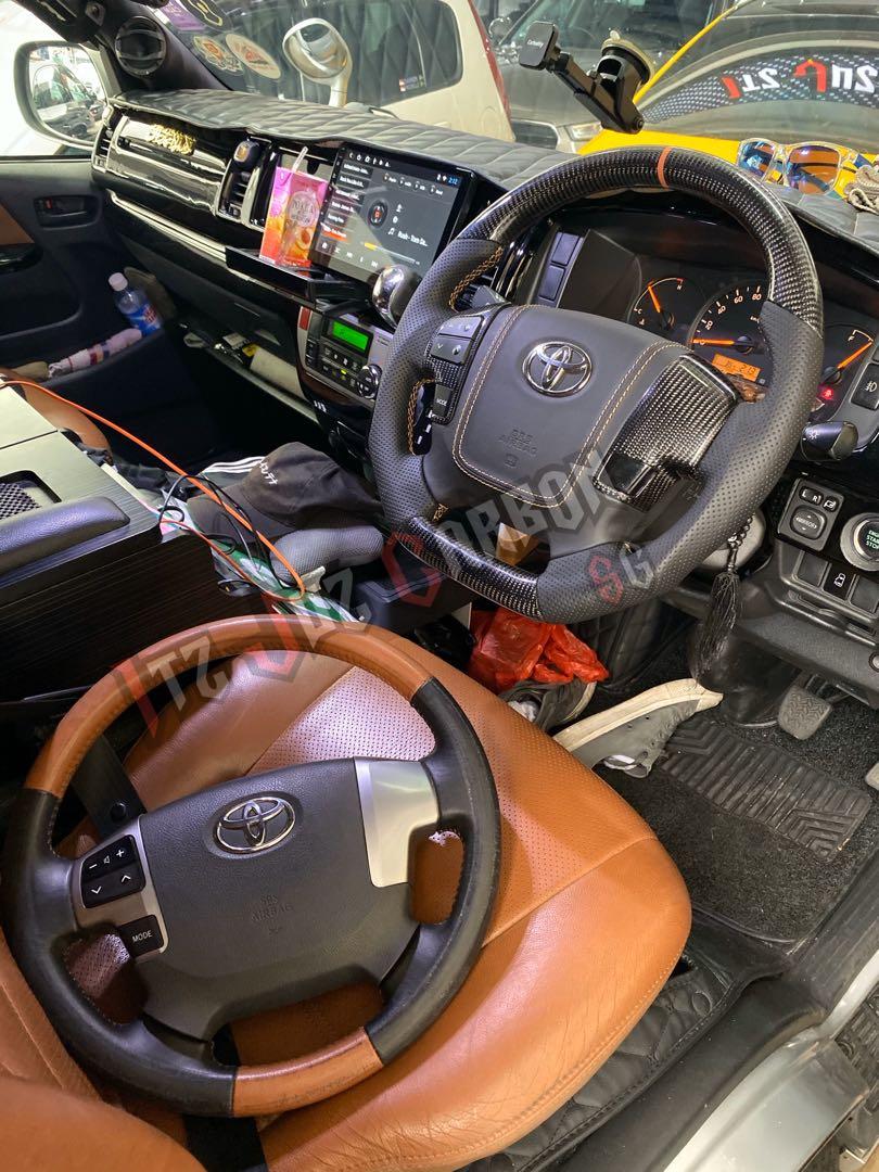 Toyota Hiace Carbon fibre steering wheel, Car Accessories, Accessories ...