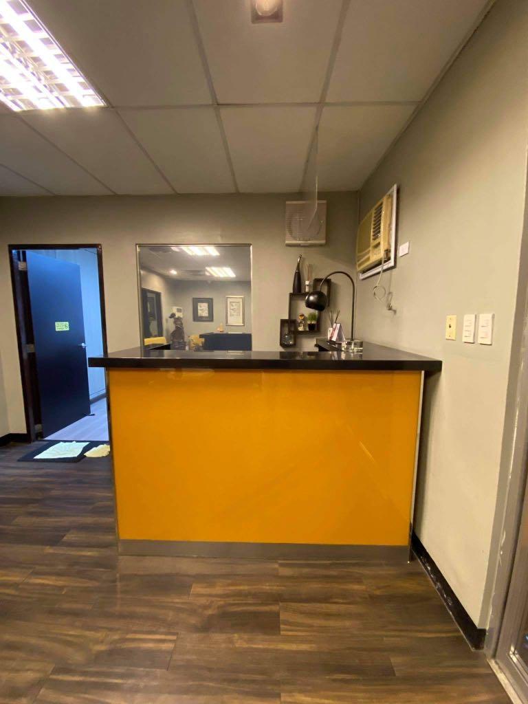 U SHAPE RECEPTION COUNTER, Furniture & Home Living, Home Improvement ...