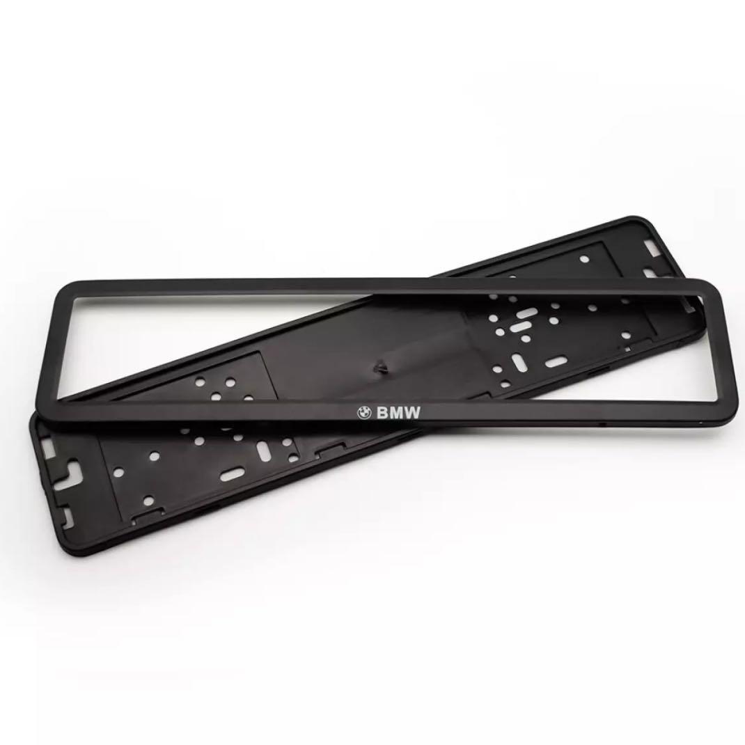 BMW stainless steel car plate frame and holder (front & back), Car ...