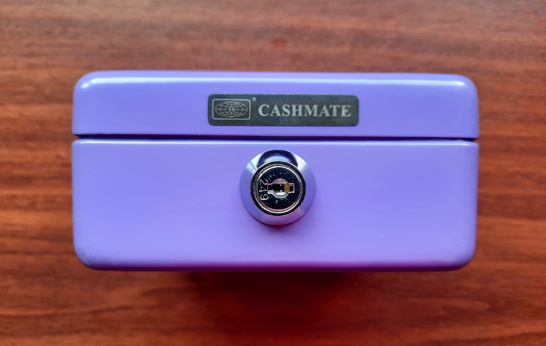 Cashmate Purple Cash Box, Everything Else, Others on Carousell