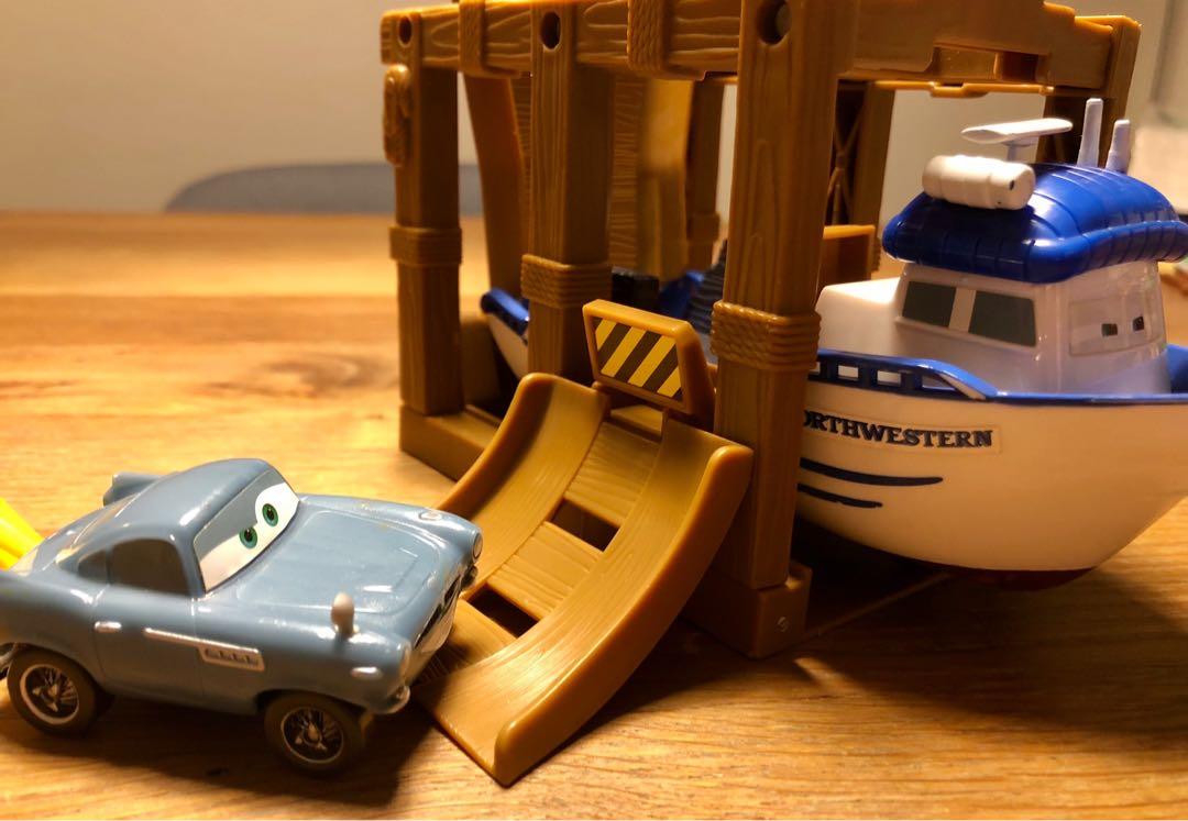 Disney Pixar Cars Action Agents Crabby Boat Set, Hobbies & Toys, Toys ...