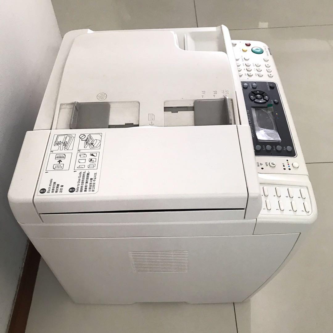 Fuji Xerox DocuPrint CM 215fw Colour Non-Duplex Simplex Laser Printer ...