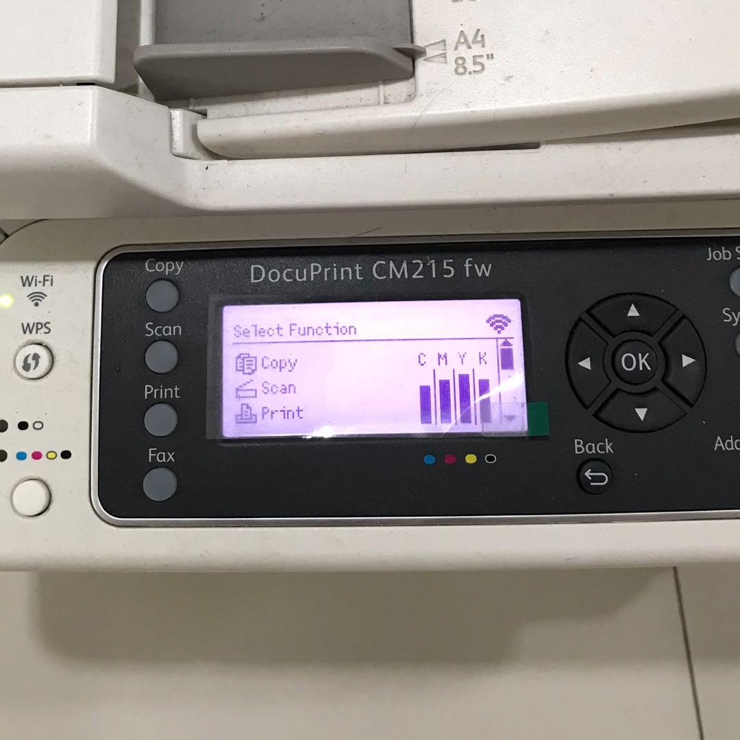 Fuji Xerox DocuPrint CM 215fw Colour Non-Duplex Simplex Laser Printer ...