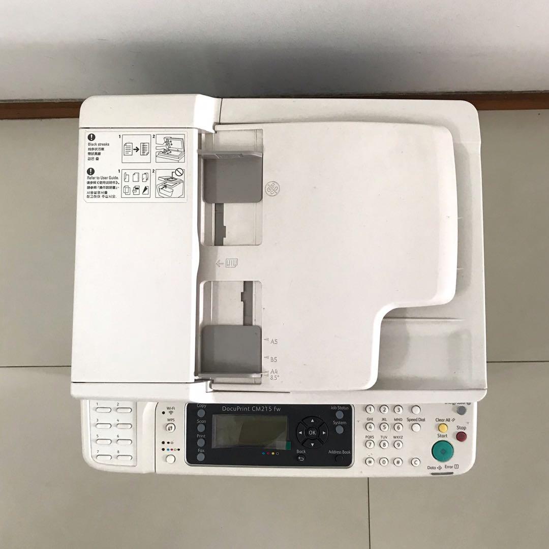 Fuji Xerox DocuPrint CM 215fw Colour Non-Duplex Simplex Laser Printer ...