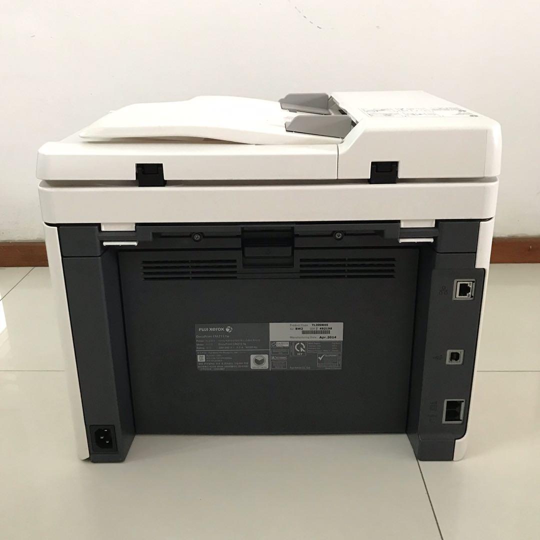 Fuji Xerox DocuPrint CM 215fw Colour Non-Duplex Simplex Laser Printer ...