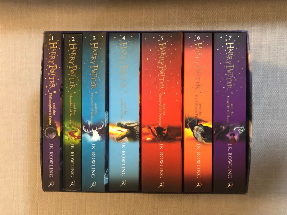 Harry Potter Complete Book Set with Box, Hobbies & Toys, Books ...