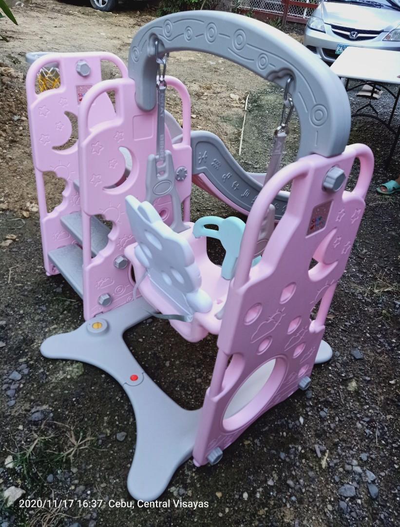 Hello Kitty Slide & Swing, Babies & Kids, Infant Playtime on Carousell