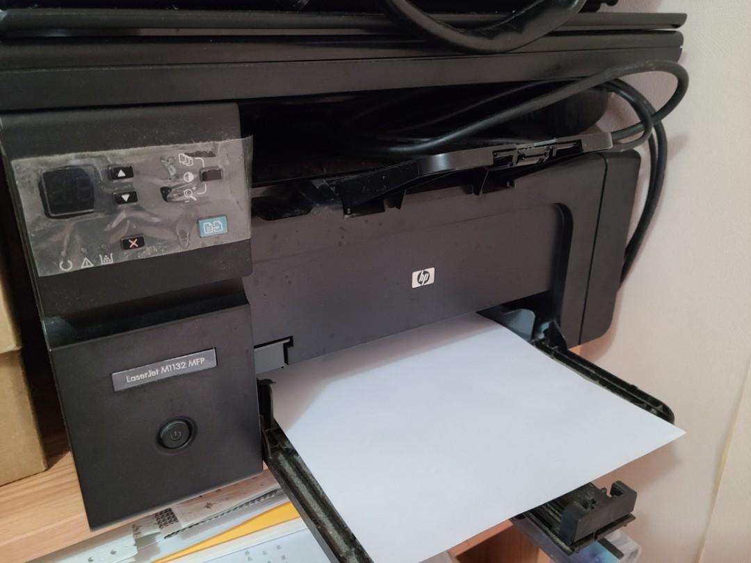 HP LaserJet Pro M1132 MFP 激光 多功能 印表機 打印機 掃描器, 電腦＆科技, 打印機及影印機 - Carousell