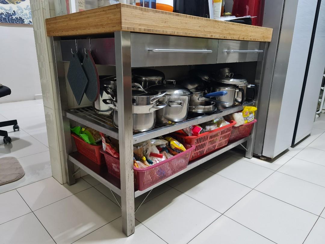 Ikea rimforsa island table work bench, Furniture & Home Living ...