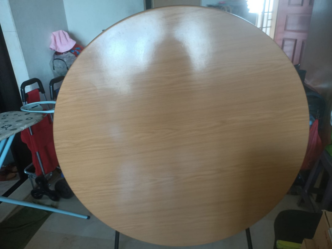 Isotop Big Round Table Dia 4 feet, Furniture & Home Living, Furniture ...