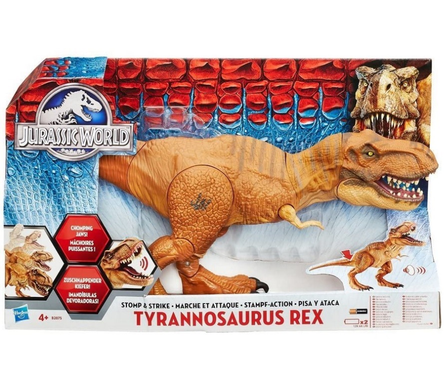 RARE Jurassic World Electronic Stomp and Strike Tyrannosaurus Rex T ...