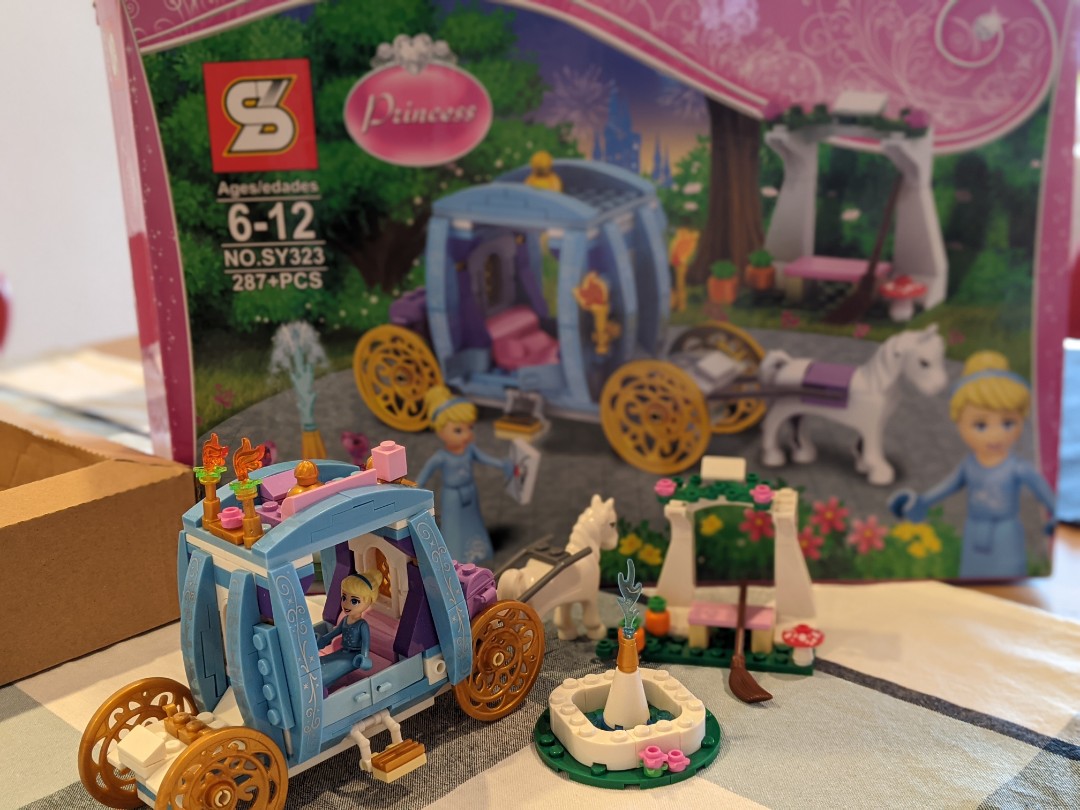 Lego imitation of Cinderella, Toys & Games, Bricks & Figurines on Carousell