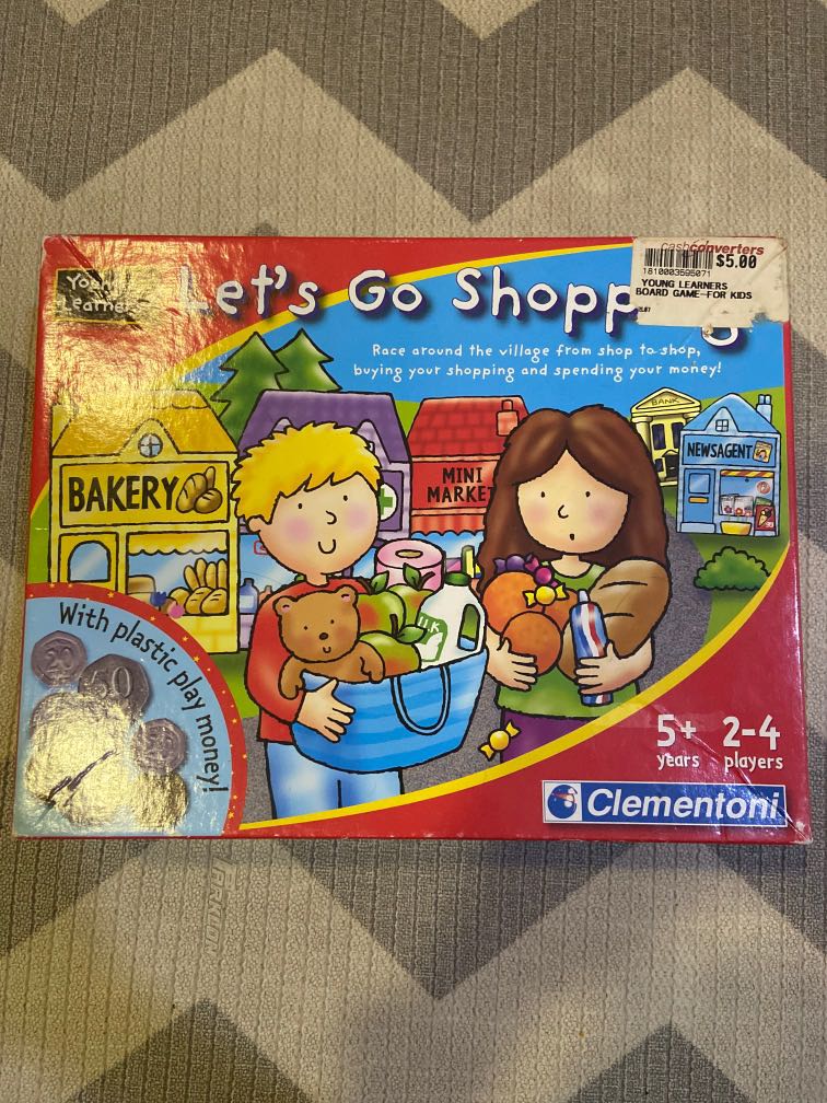 Let’s go shopping board game, Hobbies & Toys, Toys & Games on Carousell