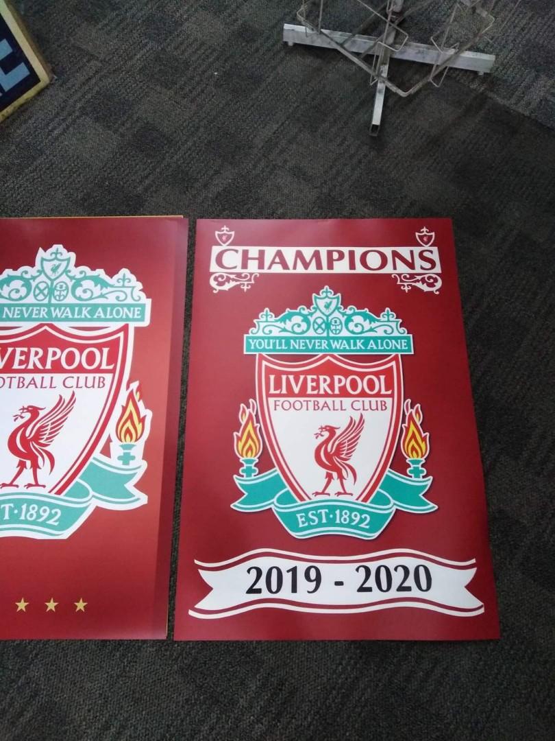 LIVERPOOL LOGO POSTER, Furniture & Home Living, Home Decor, Other Home ...