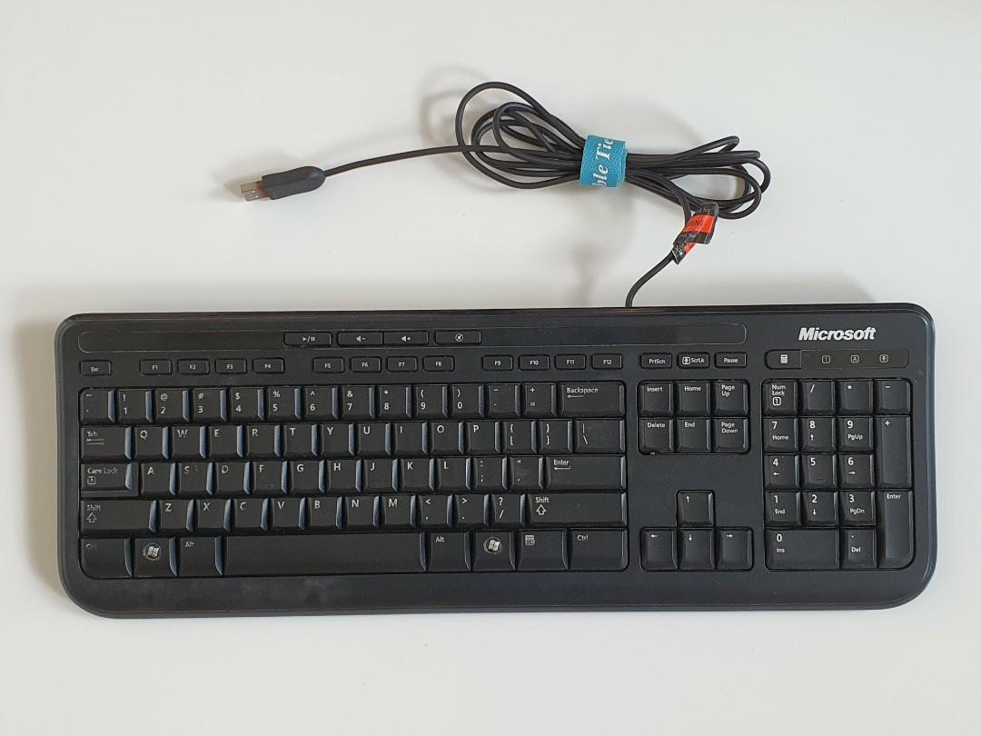 Microsoft Wired 600 Keyboard, Computers & Tech, Parts & Accessories ...
