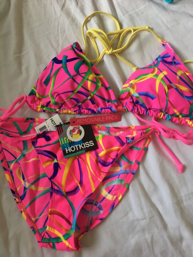 Neon Strings Two-piece Swim Set, Women's Fashion, Swimwear, Bikinis ...