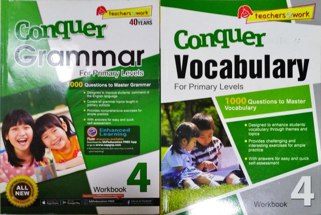 P4 Conquer Grammar Conquer Vocabulary, Hobbies & Toys, Books & Magazines, Assessment Books on ...